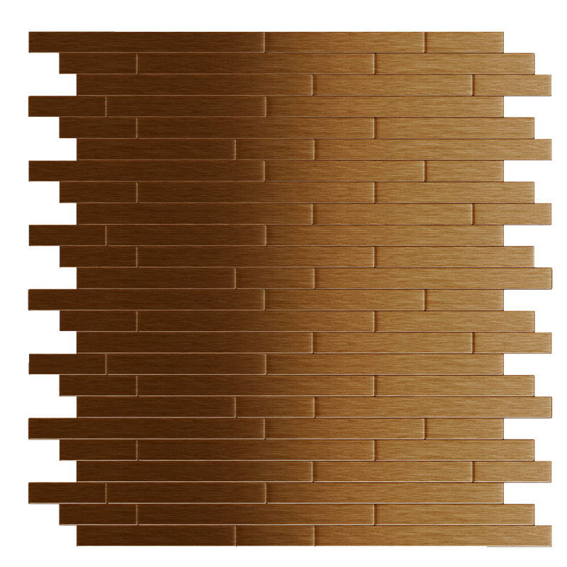 Speed tiles Linear 12" x 12" Metal Mosaic Tile & Reviews | Wayfair