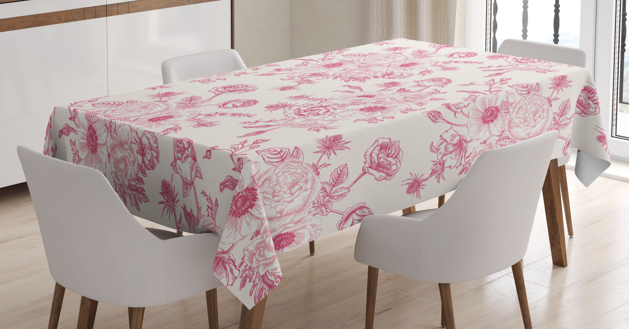 Bless international Rectangle Floral Polyester Tablecloth | Wayfair