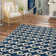 Breakwater Bay Yepez Navy Blue/White Indoor / Outdoor Area Rug ...