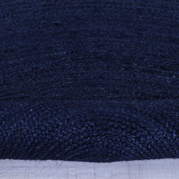 Latitude Run® Handmade Flatweave Jute/Sisal Navy Rug & Reviews | Wayfair