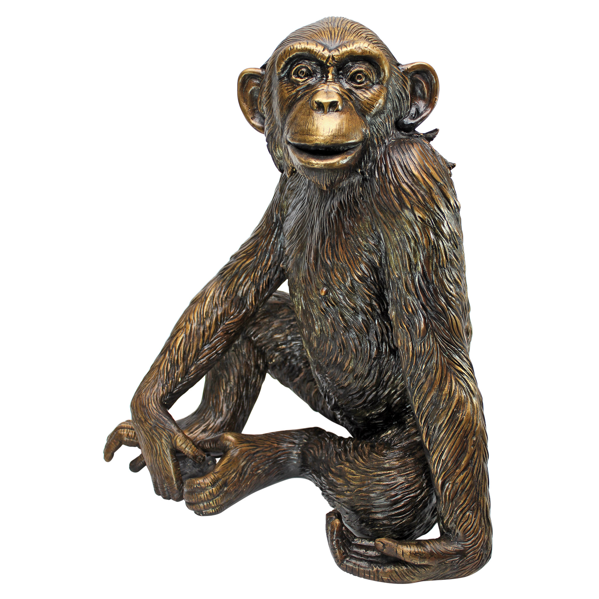 Design Toscano Chatty Chimpanzee Garden Statue | Wayfair