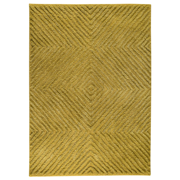 Union Rustic Wilma Handmade Yellow Rug | Wayfair