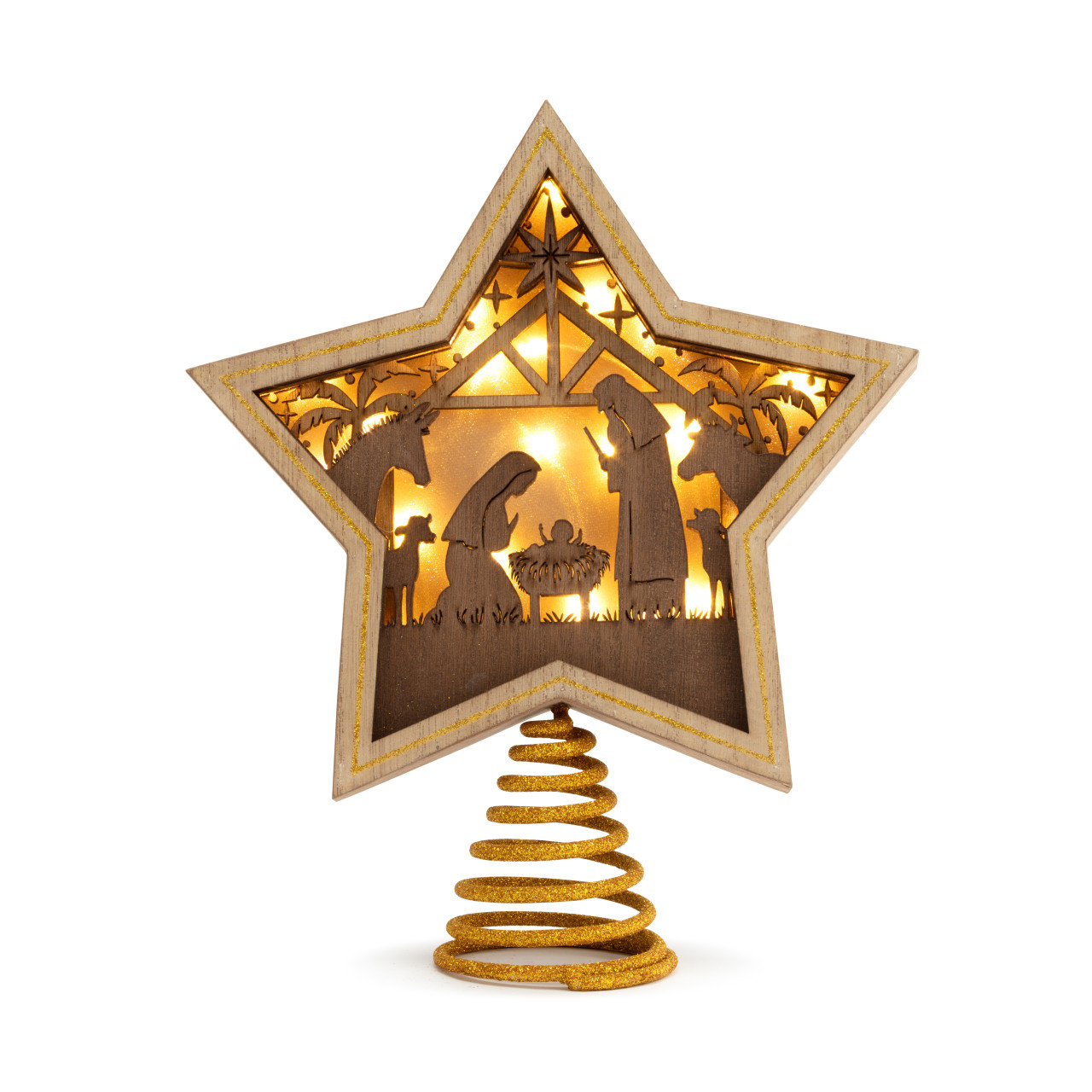 The Holiday Aisle® Star Nativity Tree Topper | Wayfair