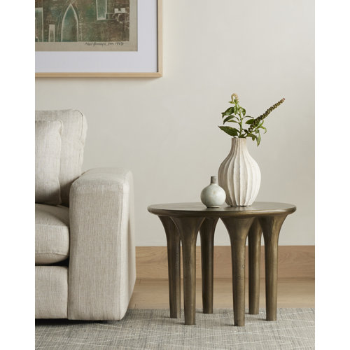 Joss & Main Zed 17'' Tall Abstract End Table | Wayfair