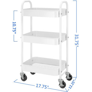 KD 3-Tier Utility Cart | Wayfair