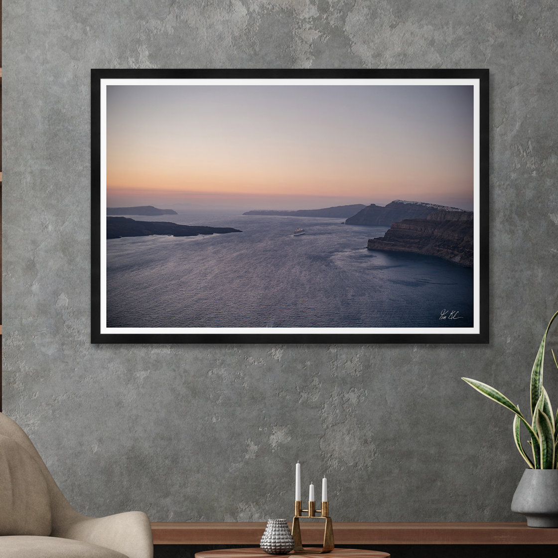 Tim Klein Caldera Twilight by Tim Klein - Picture Frame Photograph ...