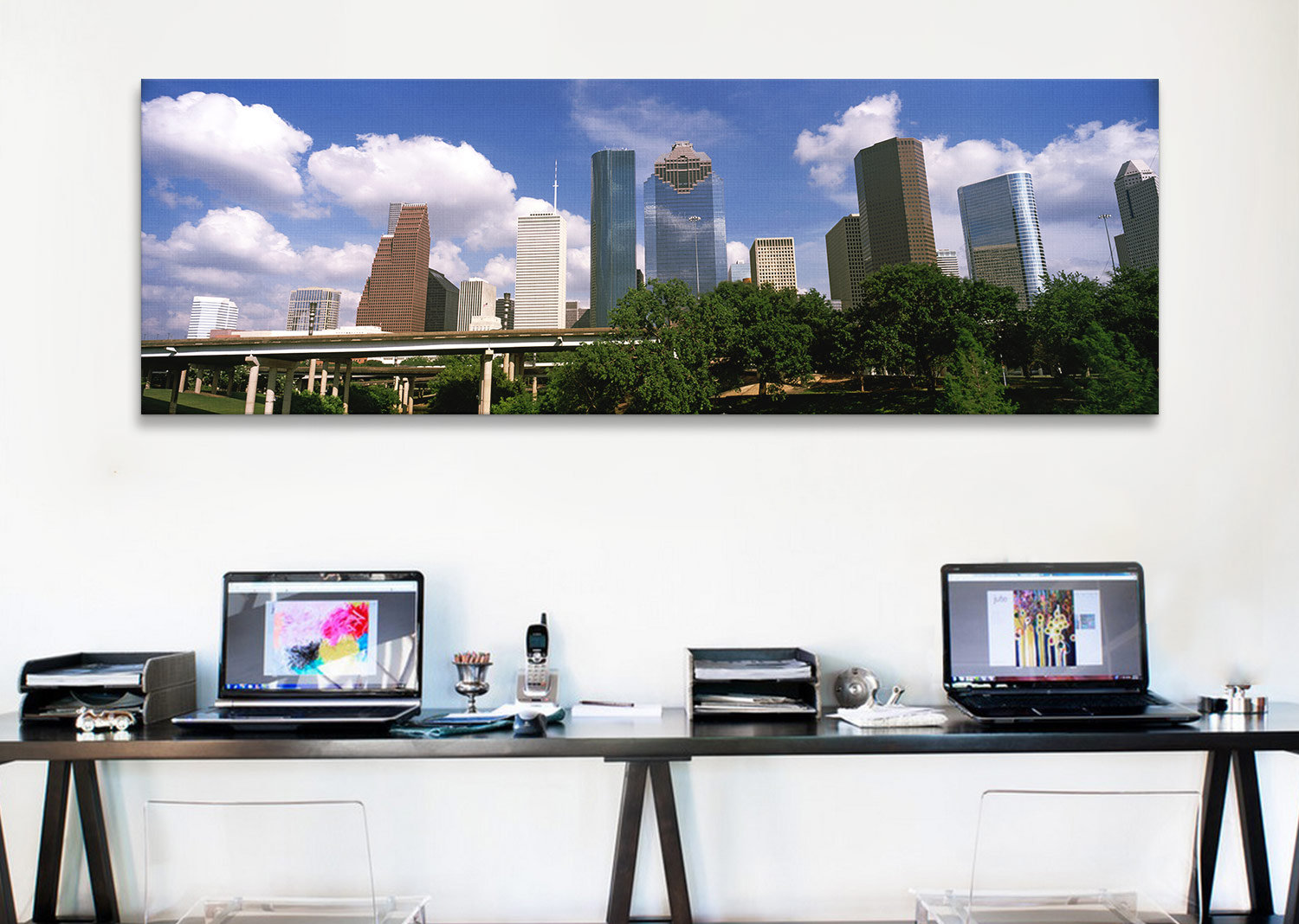 Ebern Designs Low Angle View Of Buildings In A City, Wedge Tower ...