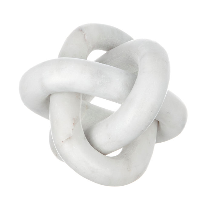 Joss & Main Beaulah Decorative Marble Chain Sculpture | Wayfair