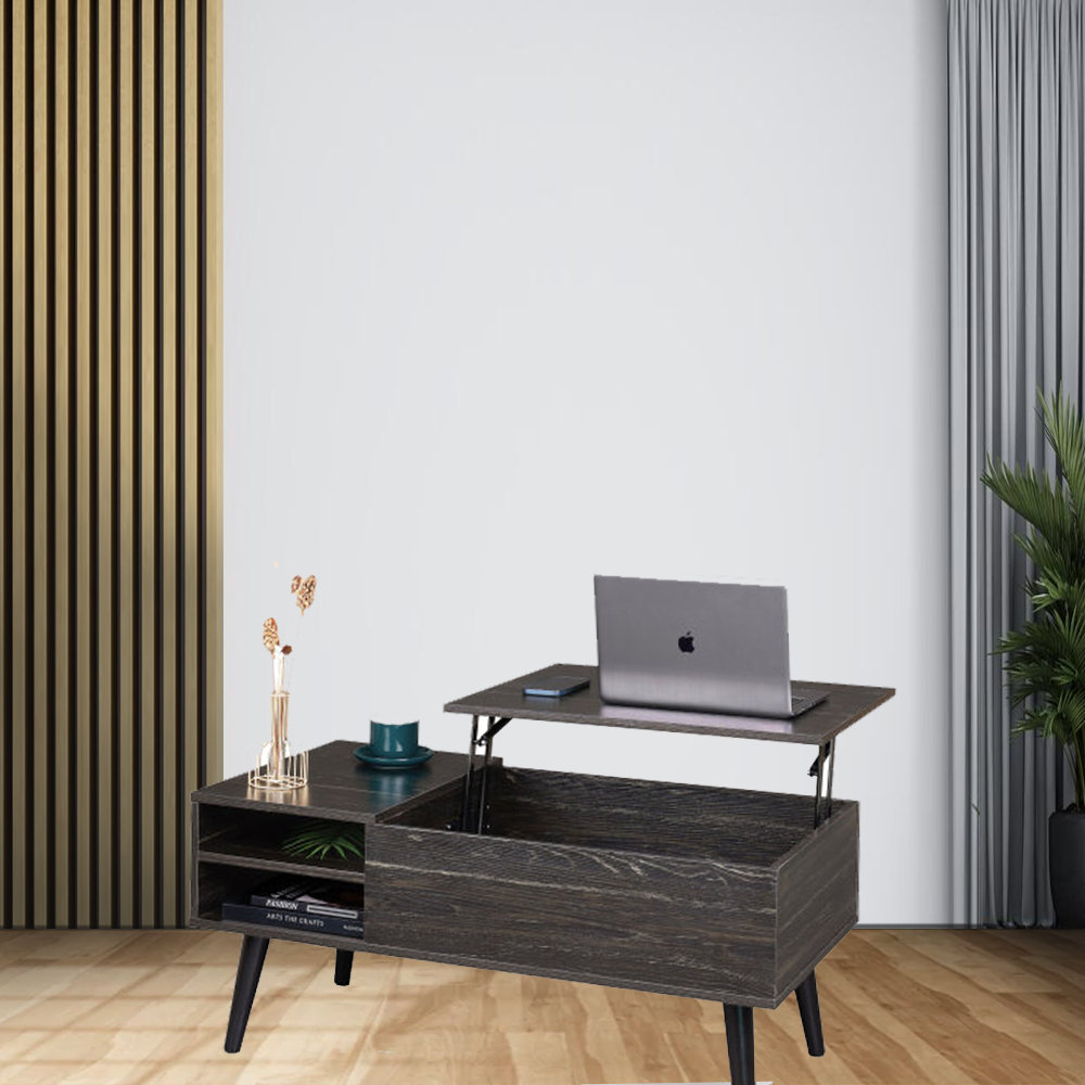 George Oliver Table basse avec compartiment caché et tablette de ...