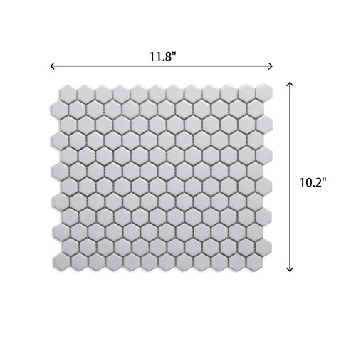 WS Tiles Value Series 1" x 1" Porcelain Mosaic Wall and Floor Tile ...