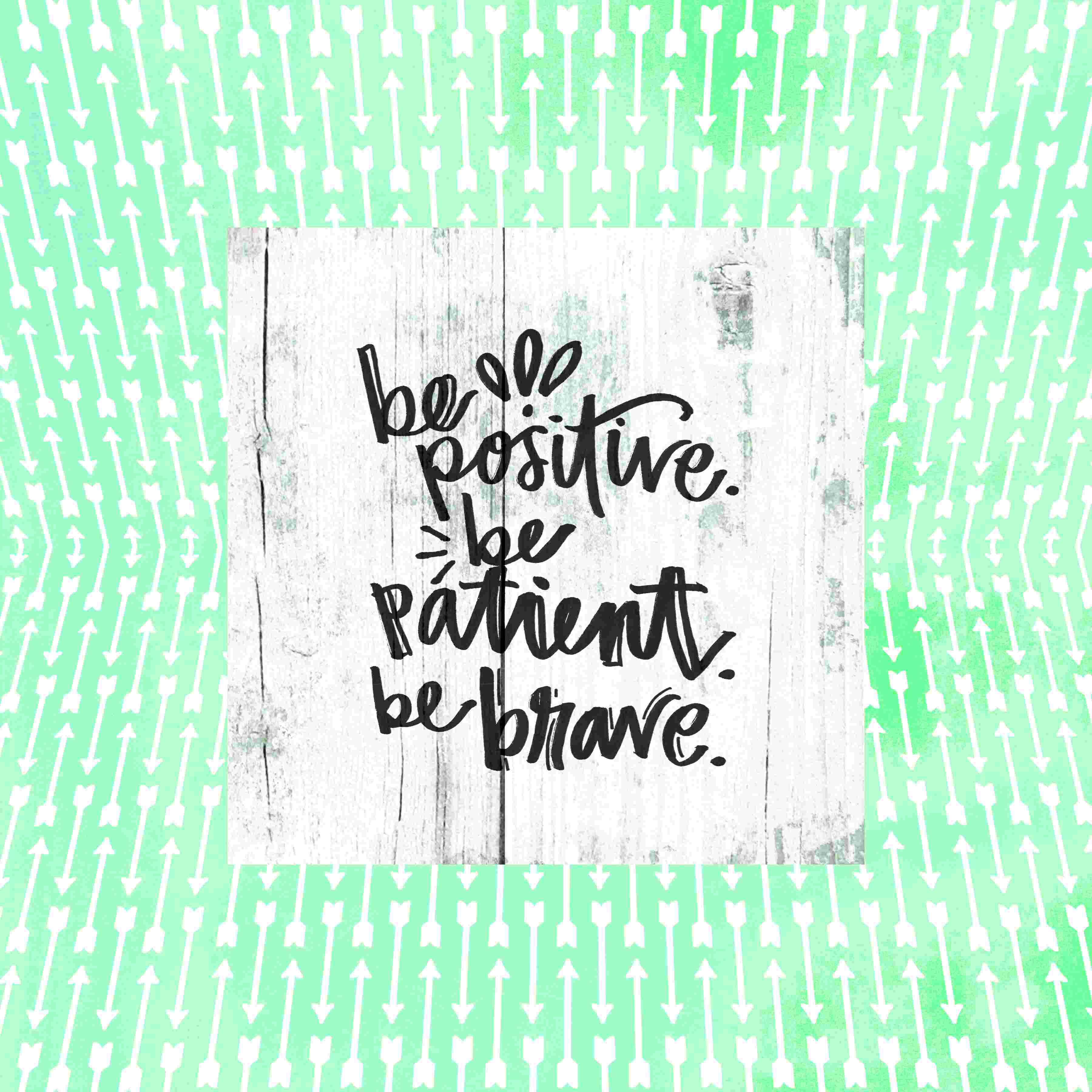 Trinx Be Positive Box - Wrapped Canvas Textual Art | Wayfair
