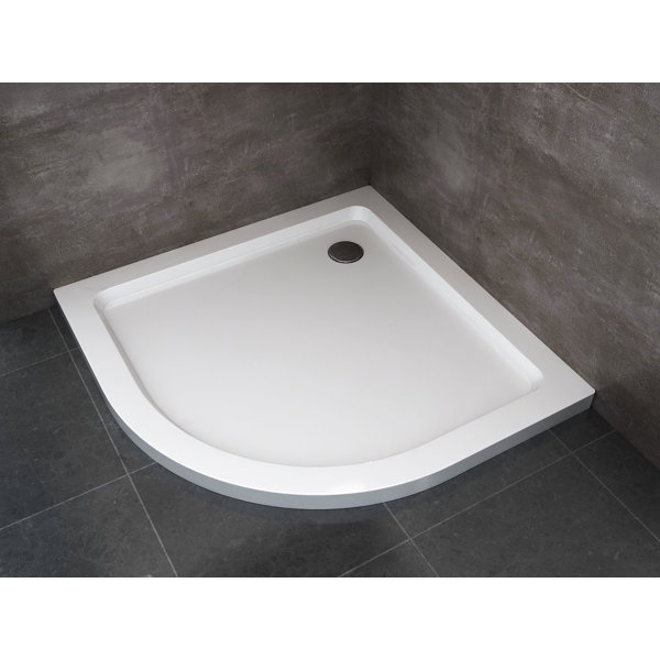 Ebern Designs Gillo 900 x 900 mm Plastic Shower Tray - White | Wayfair ...