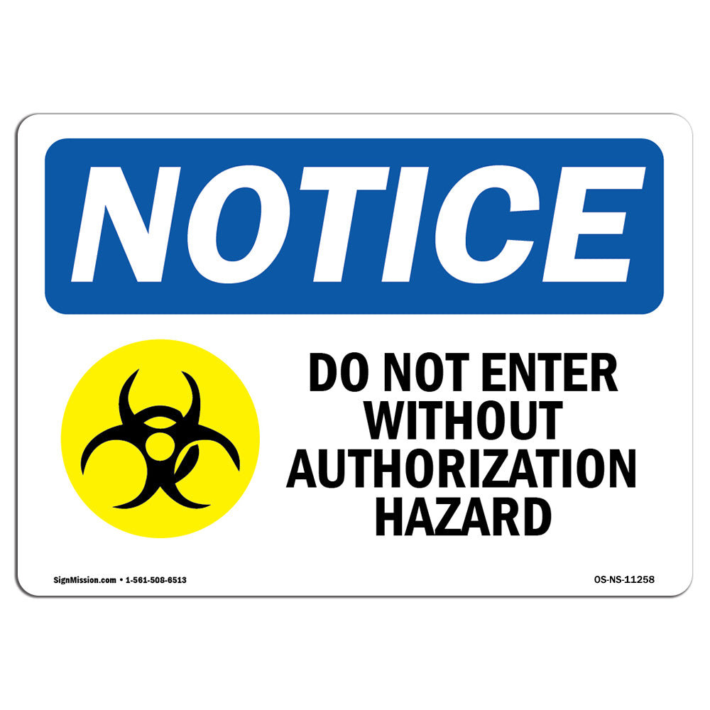 SignMission Do Not Enter without Authorization Sign with Symbol | Wayfair