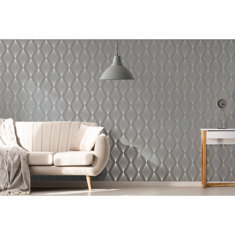Everly Quinn Roselyn Geometric Wallpaper & Reviews | Wayfair