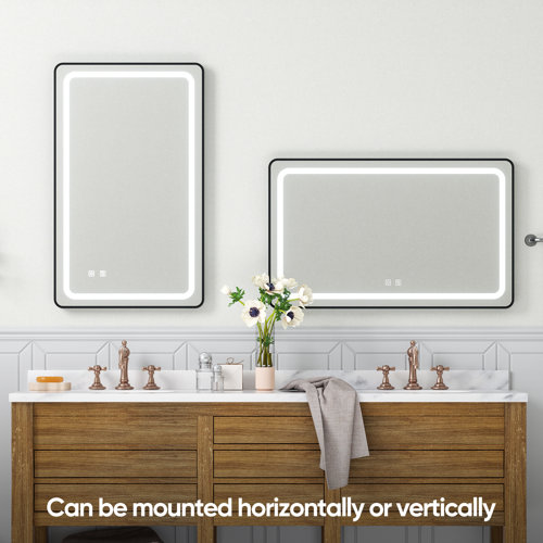 Wrought Studio Brandton LED Wall Mirror & Reviews | Wayfair