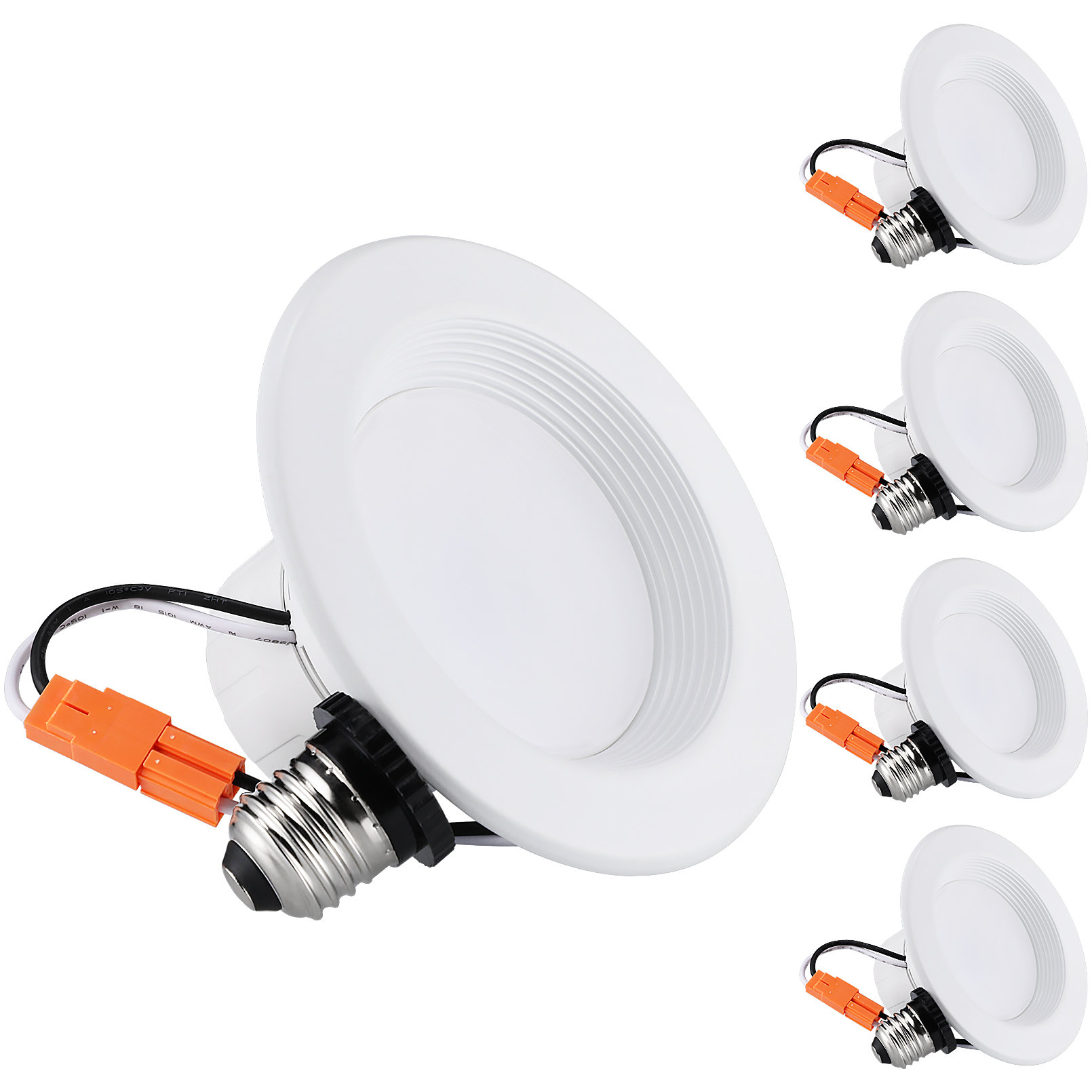 TORCHSTAR 4 Inch LED Recessed Downlight, Dimmable Retrofit Ceiling ...