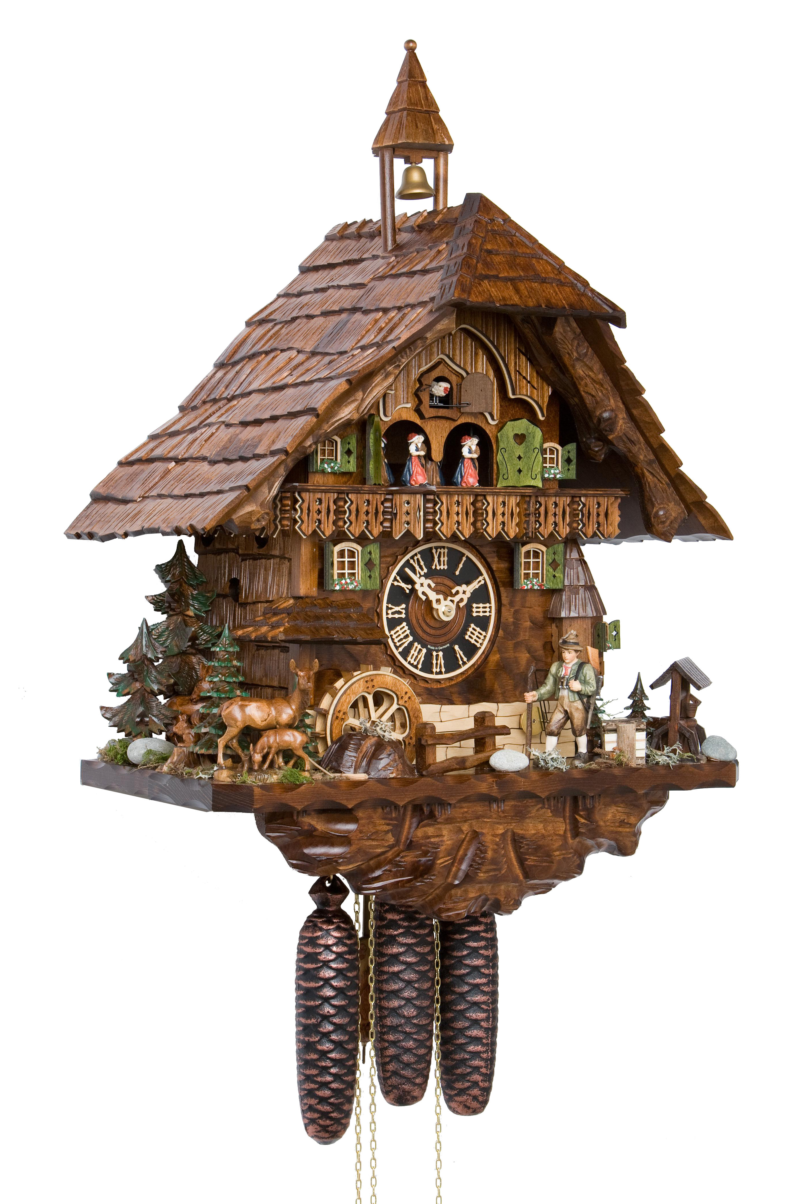 River City Clocks Eight Day Wood Wall Clock | Wayfair