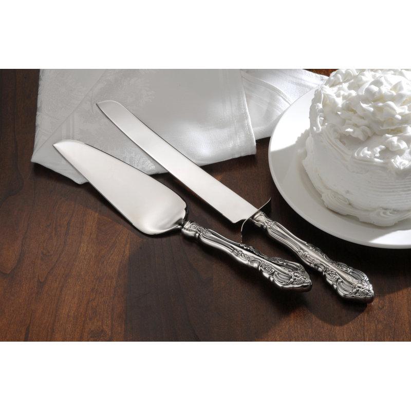 Oneida Michelangelo 2 Piece Cake Set, 18/10 Stainless Steel & Reviews ...