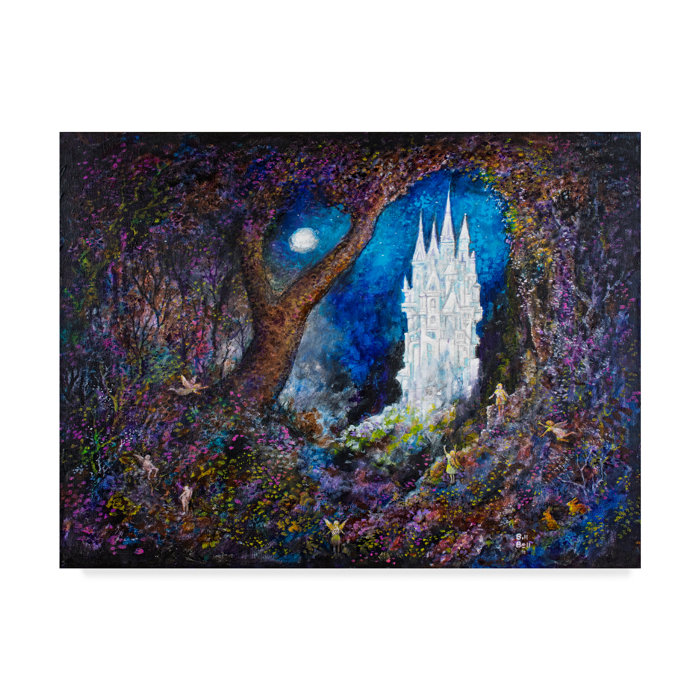 Trademark Art Bill Bell The Fairy Castle by Bill Bell - Print on Canvas ...