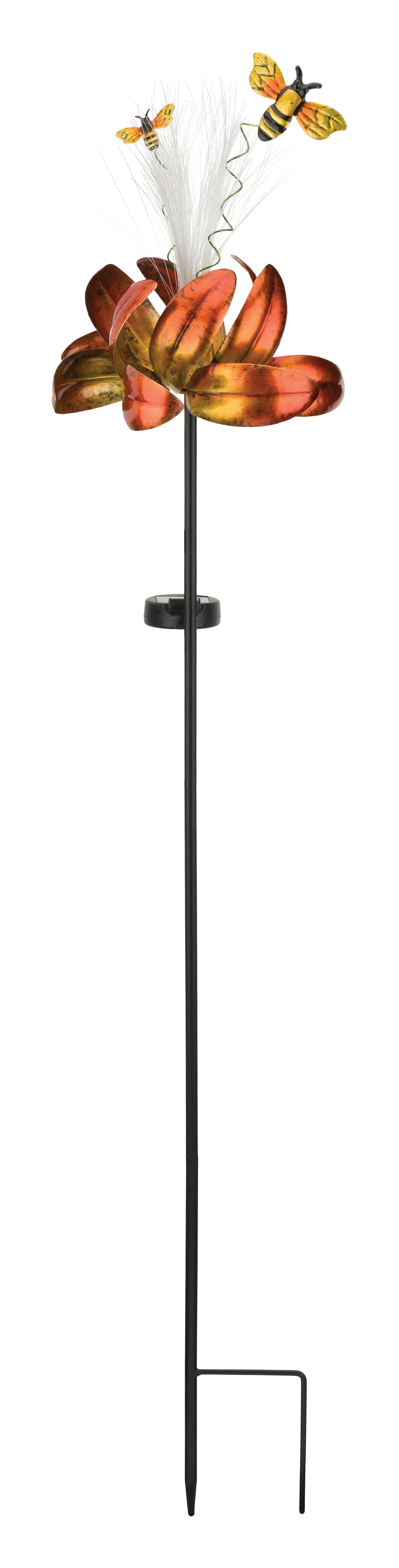 Regal Art & Gift Sparkle Solar Spinner Stake - Bee | Wayfair