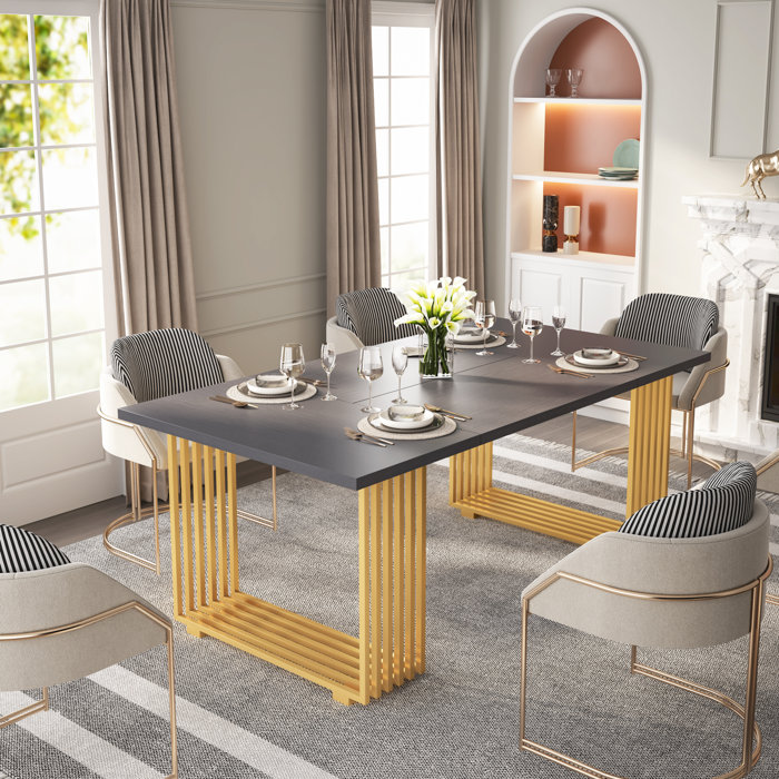 Mercer41 Ewyn 70.86'' Desk & Reviews | Wayfair