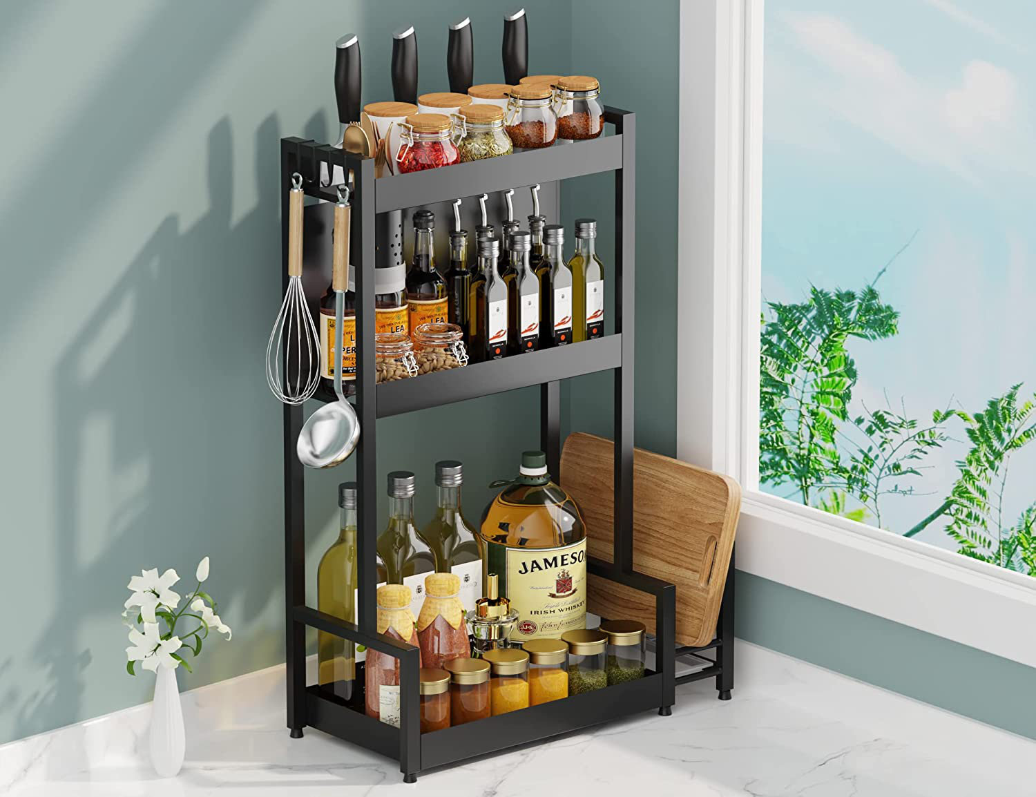 Belfry Kitchen Marlin Free-Standing Spice Rack | Wayfair.co.uk