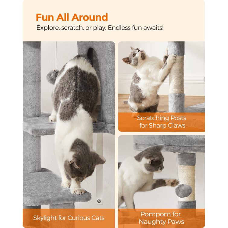 Archie & Oscar 143cm Dejon Cat Tree | Wayfair.co.uk