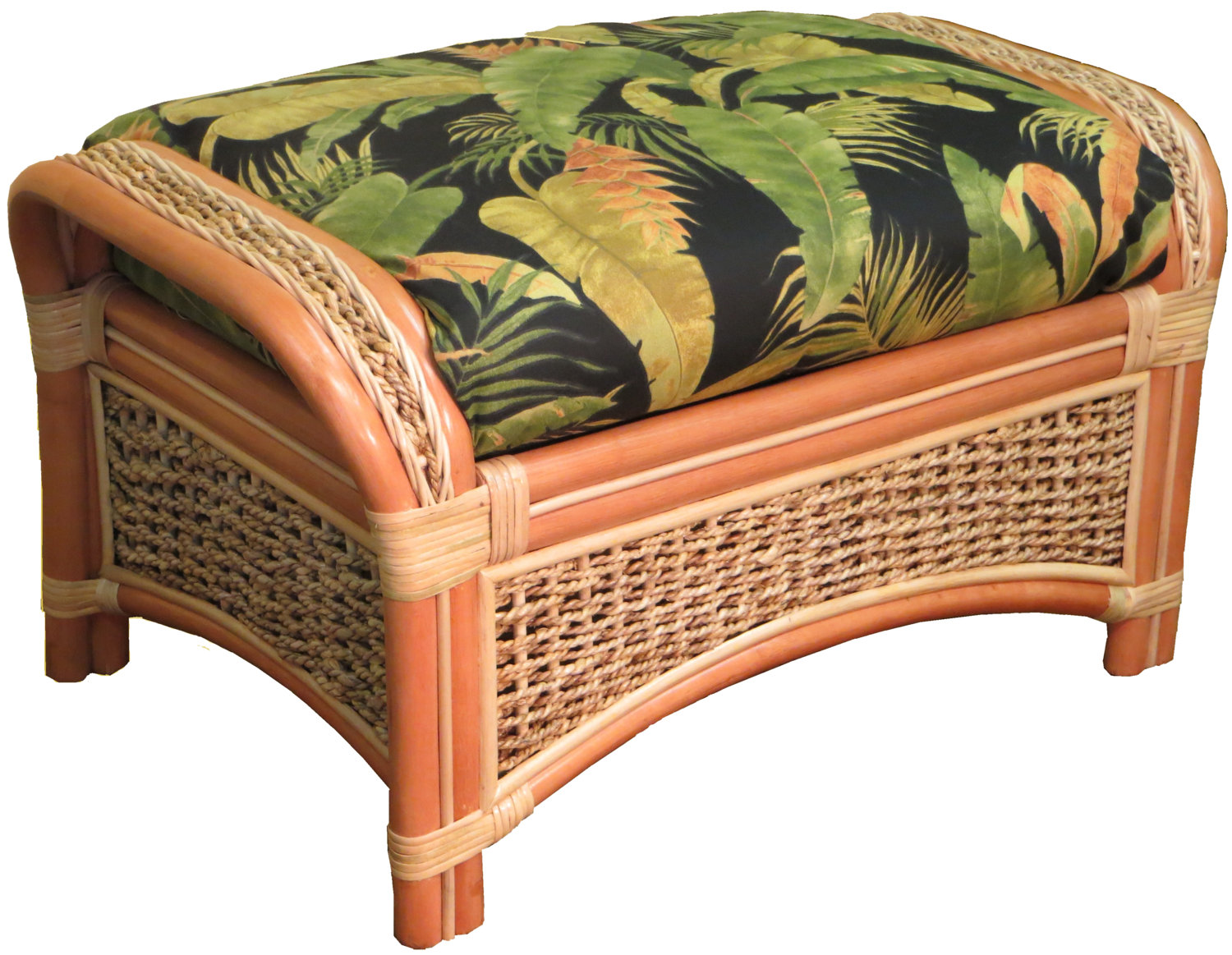 Spice Islands Rattan Ottoman | Wayfair