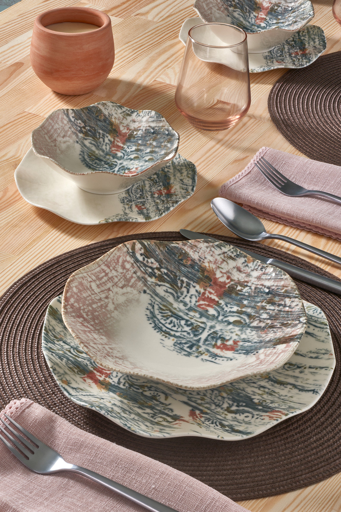 East Urban Home Porcelain China Dinnerware - Set of 24 | Wayfair