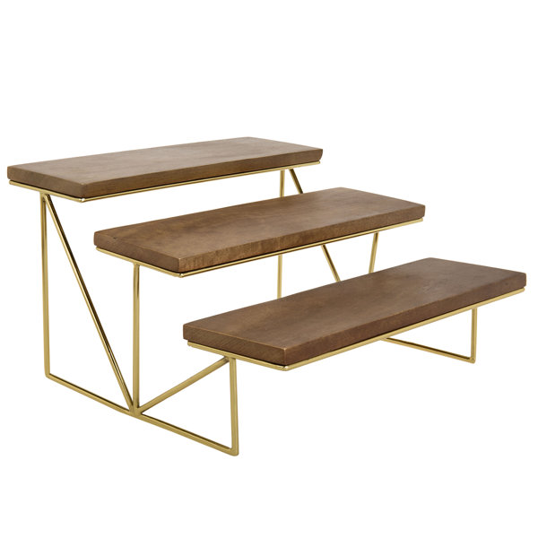 3-tier-wood-stand | Wayfair