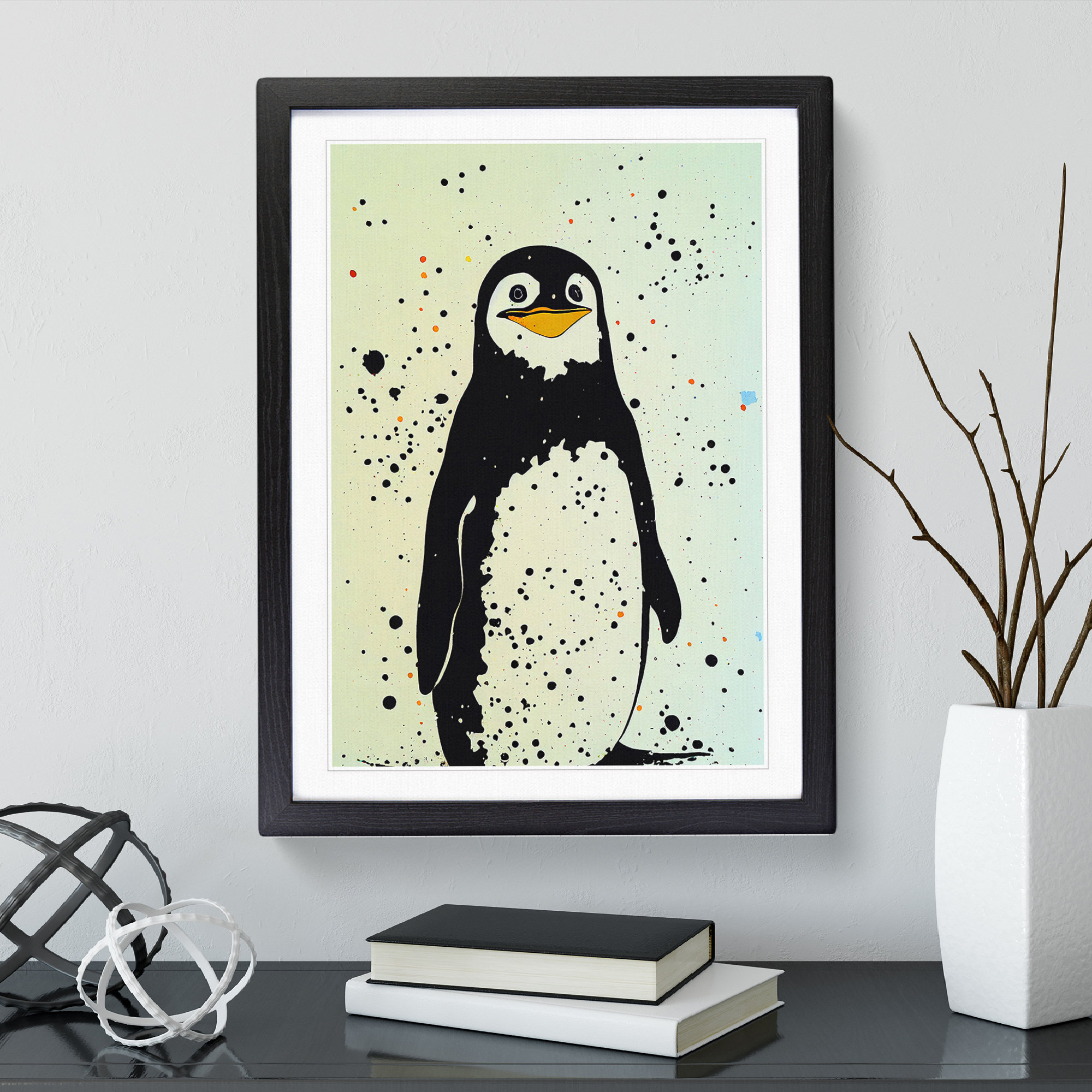 17 Stories Penguin Graffiti No.7 - Graphic Art | Wayfair.co.uk