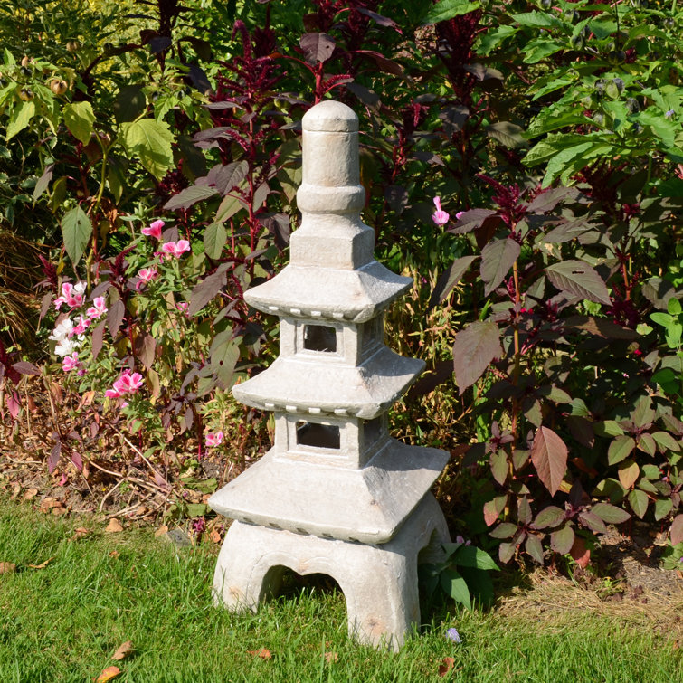 Bloomsbury Market Allesandra PAGODA STACK 79cm Weathered Light Stone ...