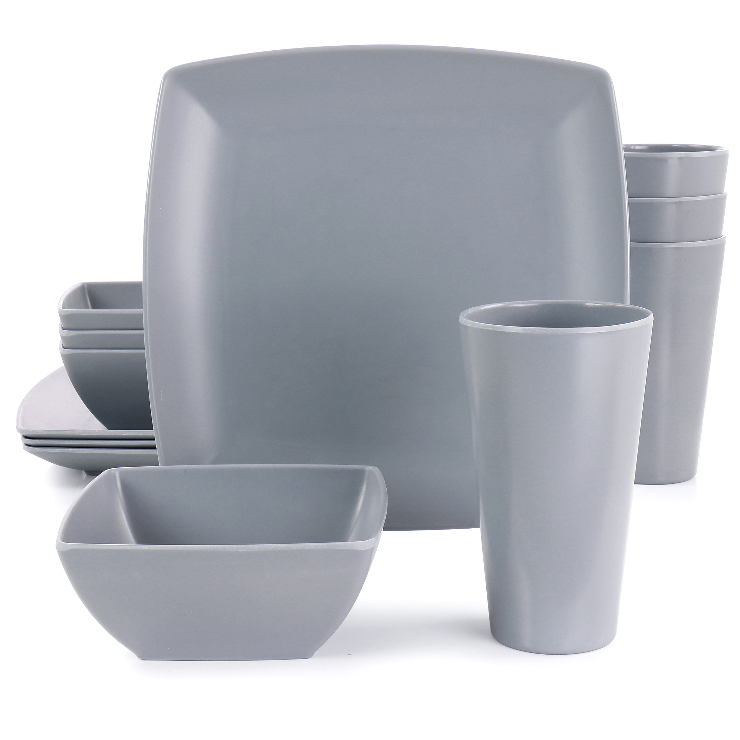 Latitude Run® Melamine Dinnerware Set - Service for 4 | Wayfair