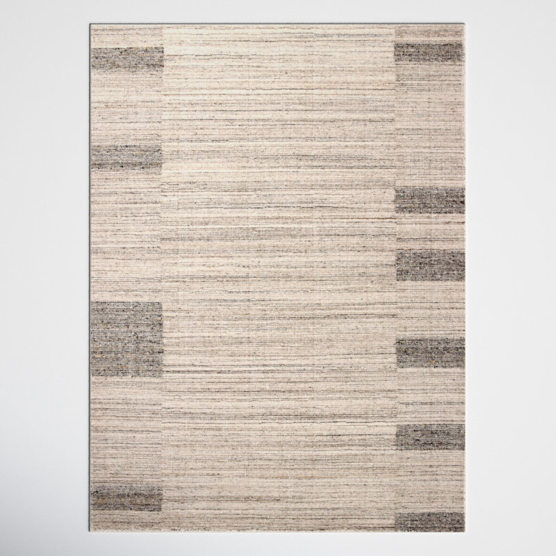 Raisa Handmade Wool Beige/Brown Rug & Reviews | Joss & Main