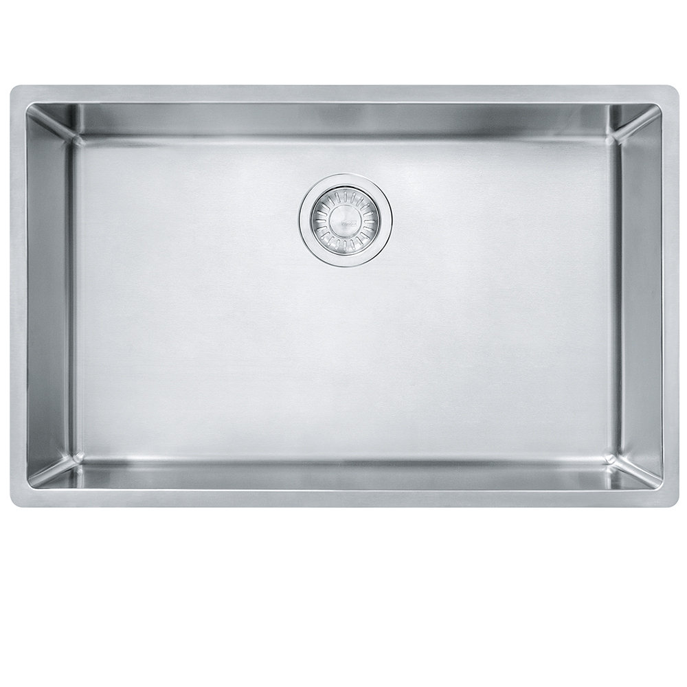 Franke 17.75'' W Single Bowl Stainless Steel Undermount Kitchen Sink ...