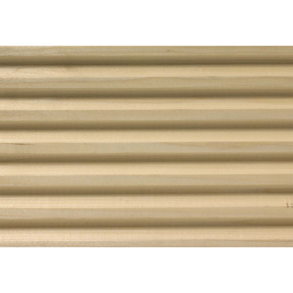 Ornamental Mouldings Hardwood Reversible Fluted Victorian Moulding 6" H ...