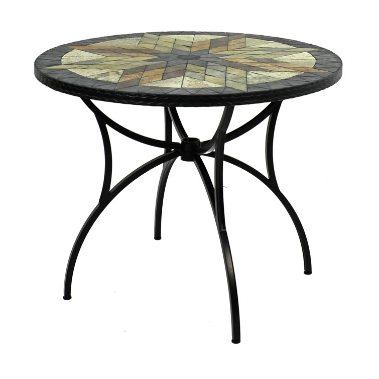 Dakota Fields MONTILLA Garden Stone Mosaic Patio Table & Reviews ...