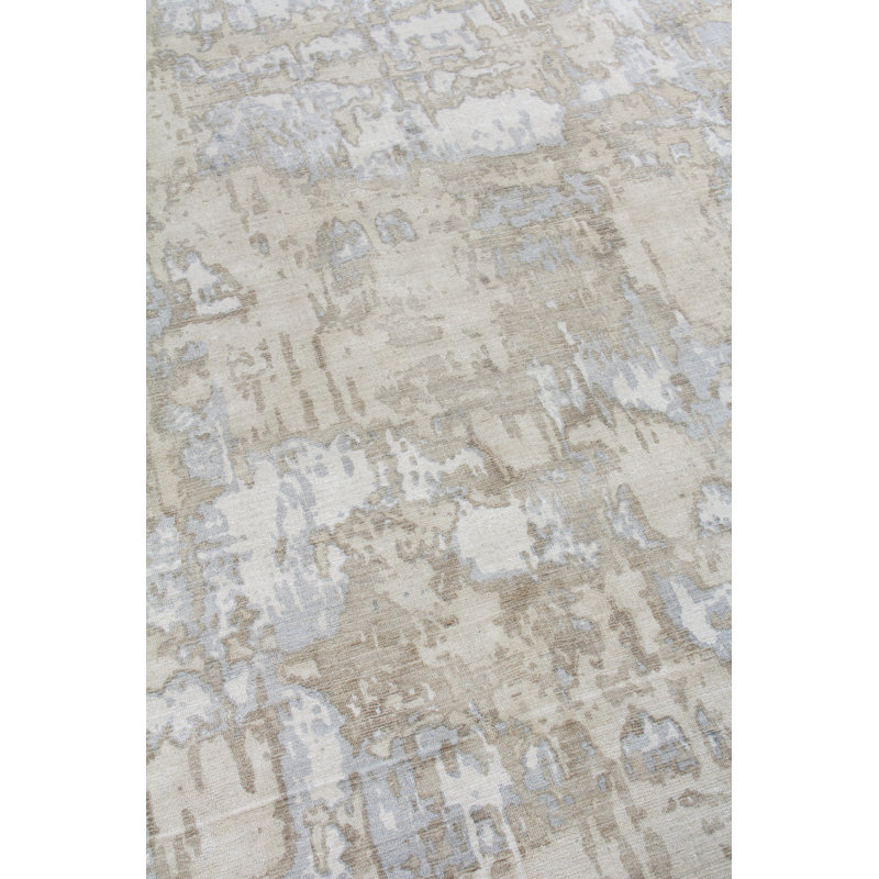 Exquisite Rugs Murano Hand Loomed Area Rug in Ivory/Silver/Gold | Perigold