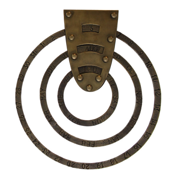 Trent Austin Design® Perpetual Circular Calendar Wall Décor | Wayfair