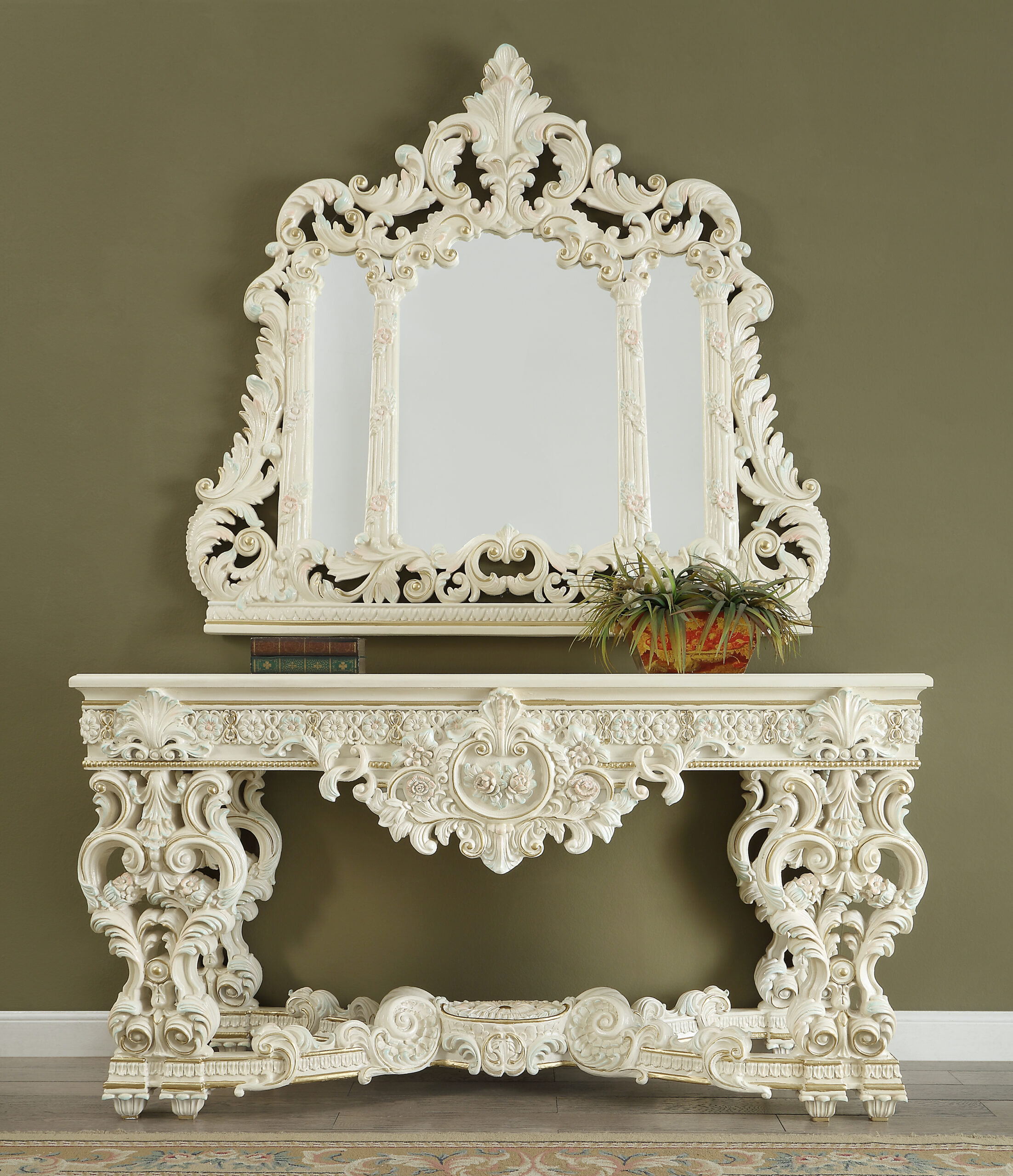 Direct Marketplace 23'' Console Table and Mirror Set | Wayfair