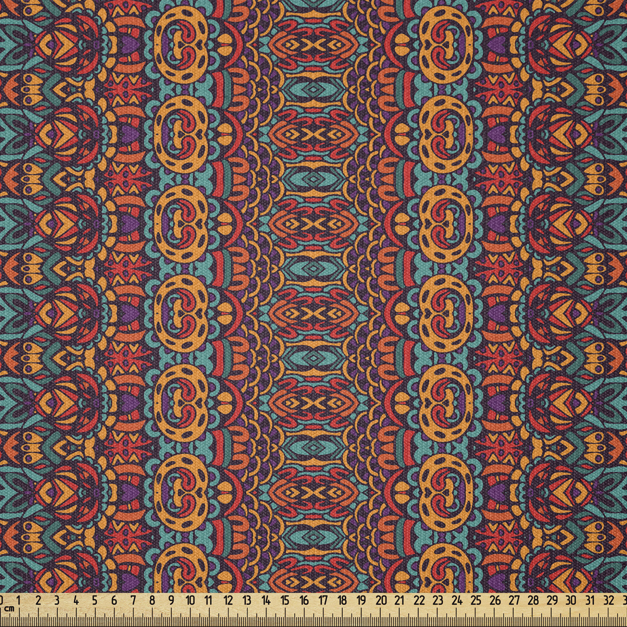 East Urban Home African Fabric By The Yard, Folkloric And Psychedelic ...