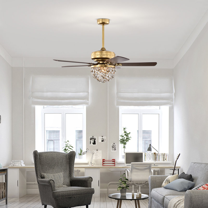 Warehouse of Tiffany 52'' Ceiling Fan with LED Lights | Wayfair