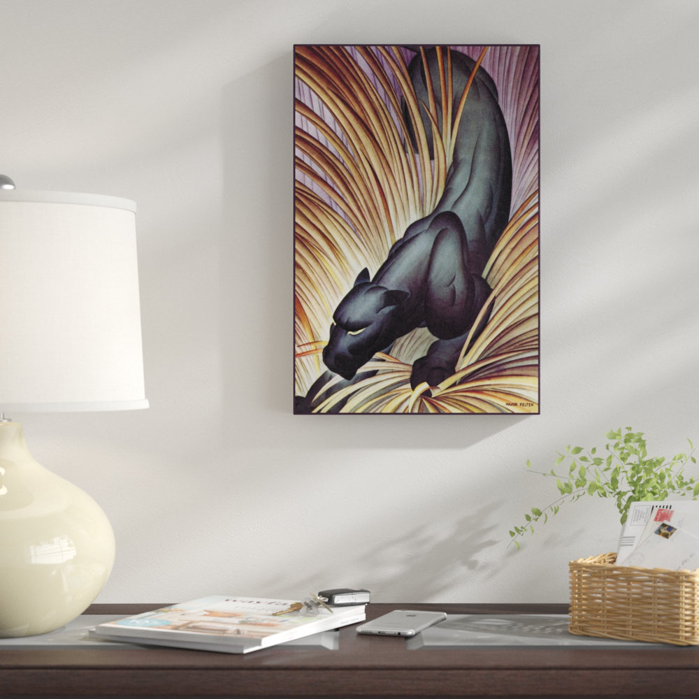 East Urban Home Stalking Panther 1934 by Major Felton - Wrapped Canvas ...
