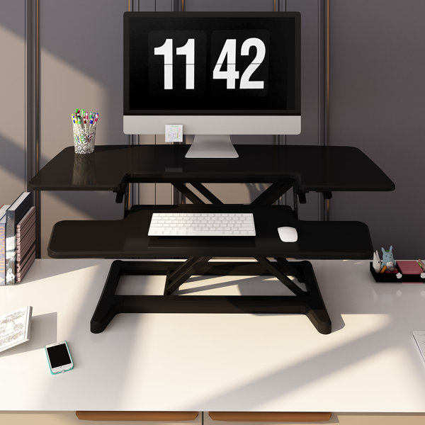 Flexispot 42" Home Office Standing Desk Converter MDF Desktop - Wayfair ...