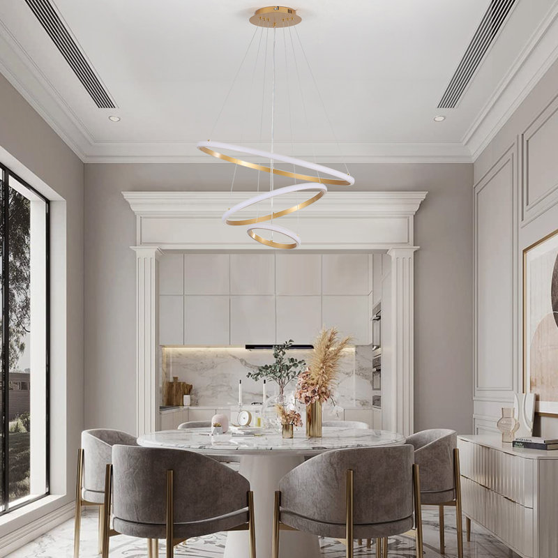 Wrought Studio Dado 3 - Light LED Tiered Chandelier | Wayfair