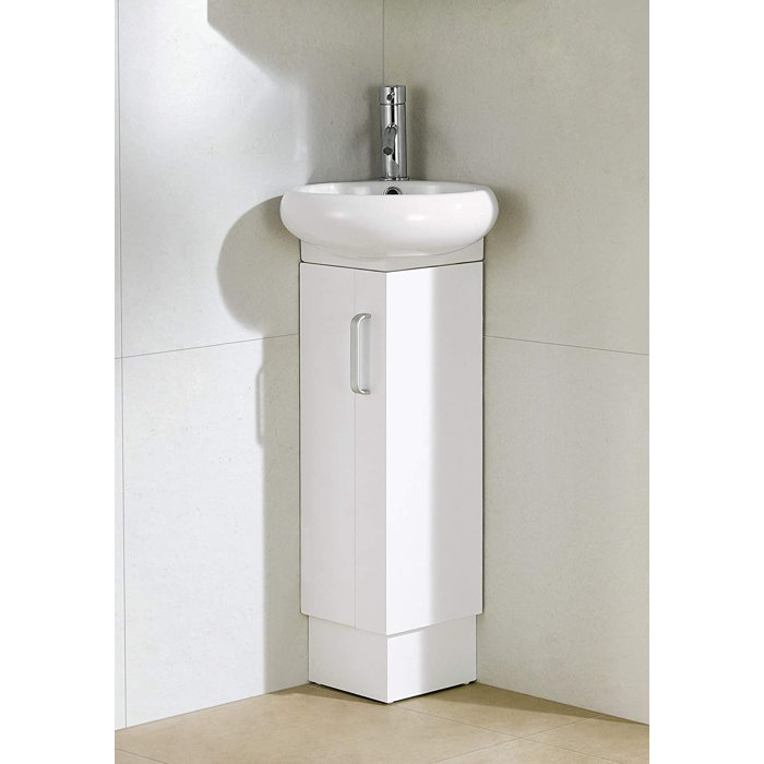 Ebern Designs Jorren Single Bathroom Vanity with Ceramic Vanity Top ...