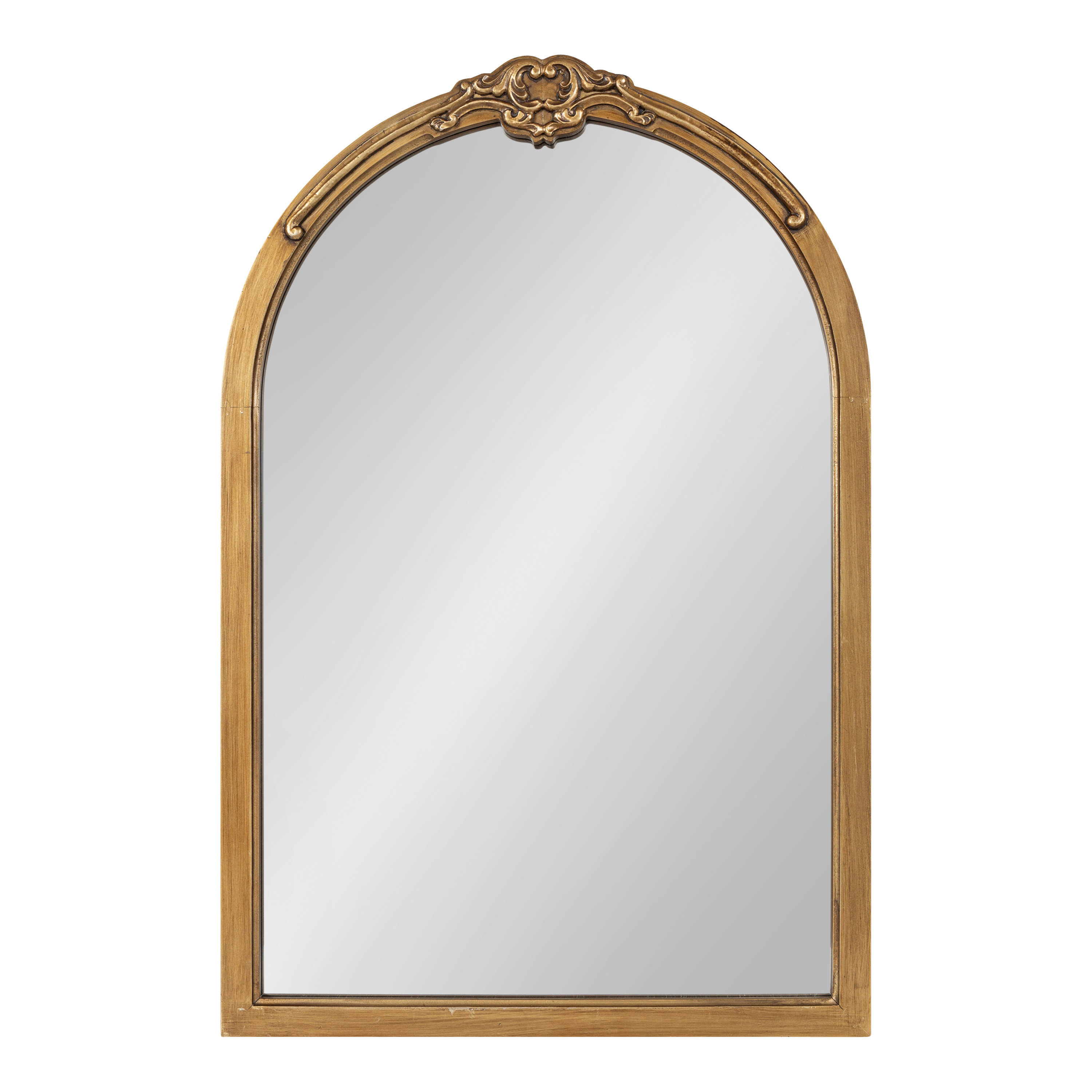 House of Hampton® Astrid Traditional Arch Mirror 20x30 Gold | Wayfair
