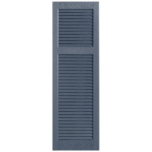 Alpha Shutters Straight Top Cottage-style Open Louver Shutters Pair ...