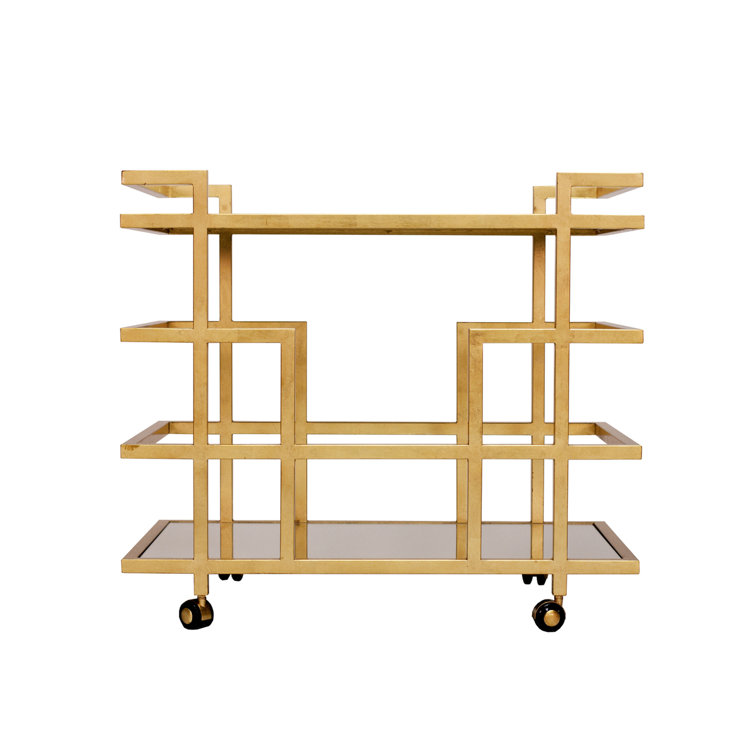 WorldsAway Ireland Linear Bar Cart & Reviews | Wayfair