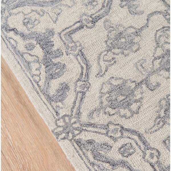 Cece Handmade Wool Gray Rug & Reviews | Birch Lane